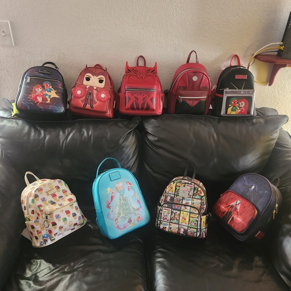 Loungefly | Accessories | Loungefly Kids Backpack Collection Red Blue ...